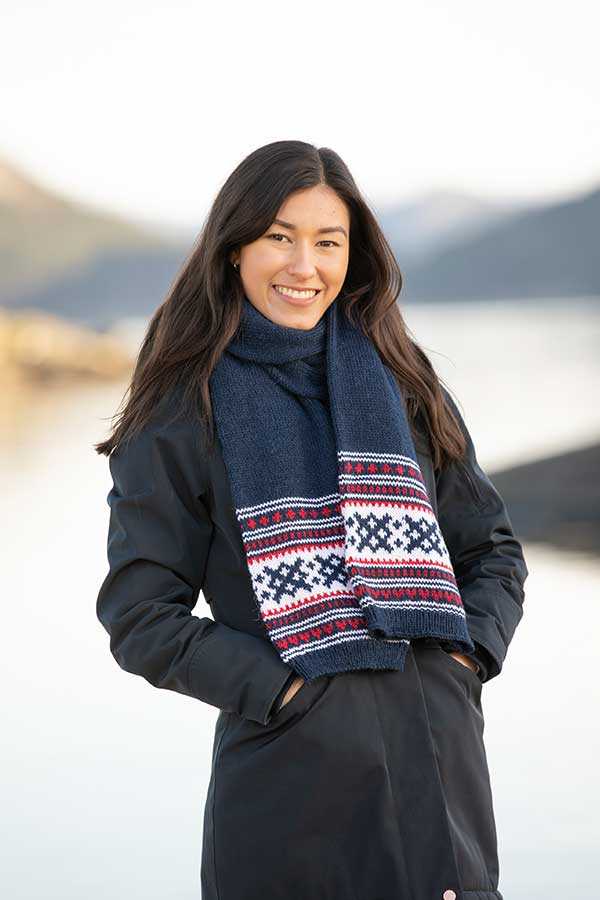 2406-9 Famo skjerf - Garnius