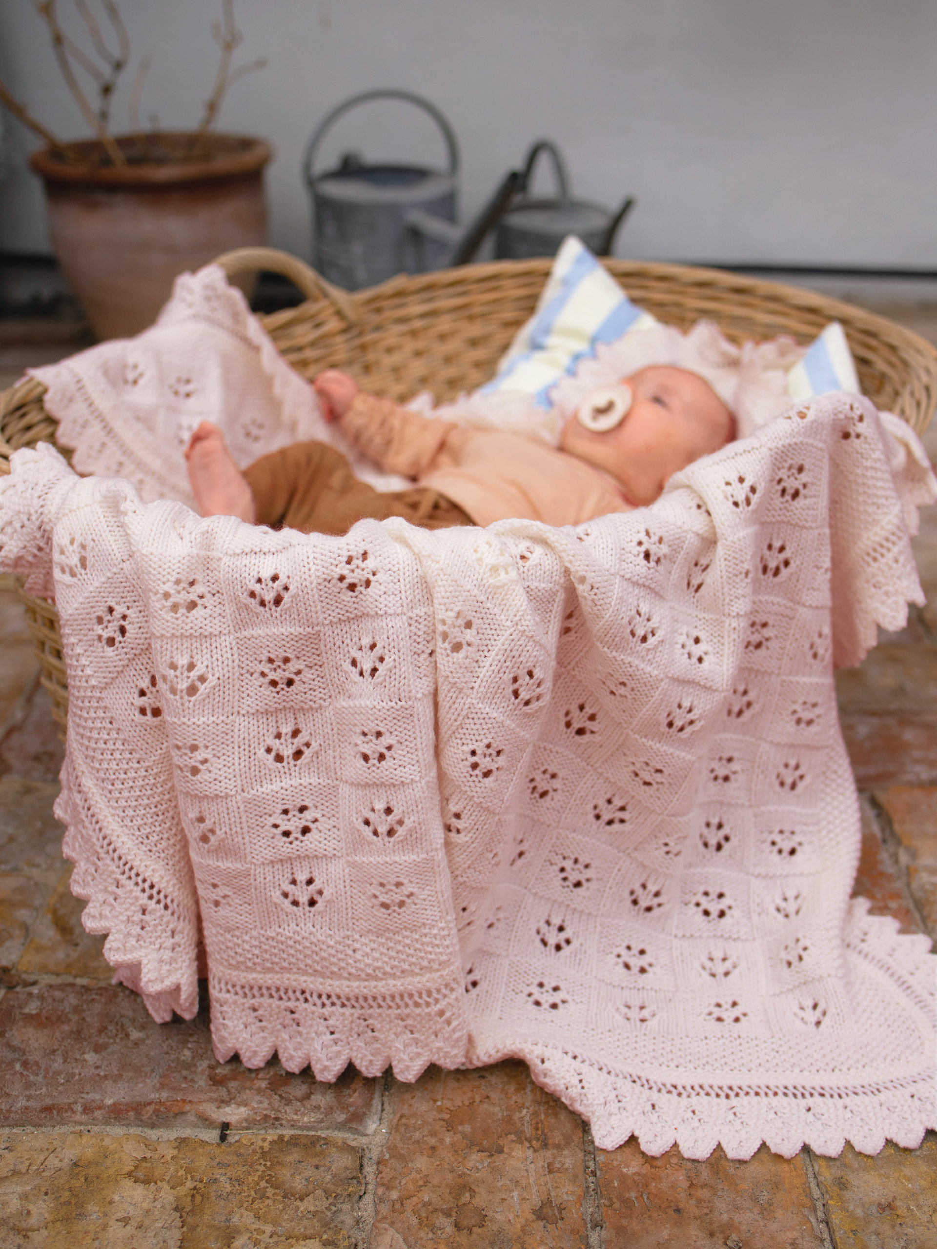 Herborg babyteppe lys rosa - Garnius