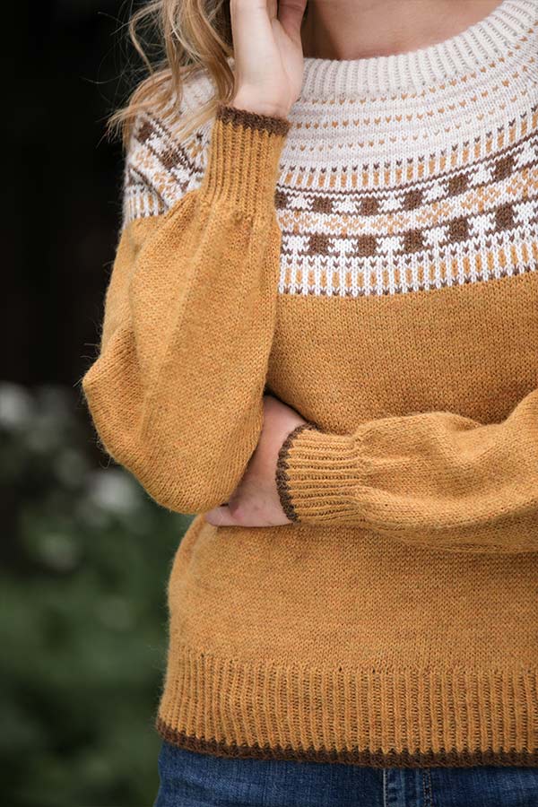 392-06 Mosaikk sweater - Garnius