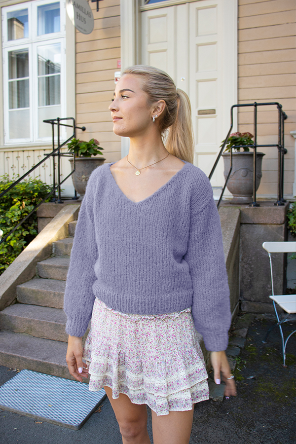 99-19f Amanda sweater lilla - Garnius