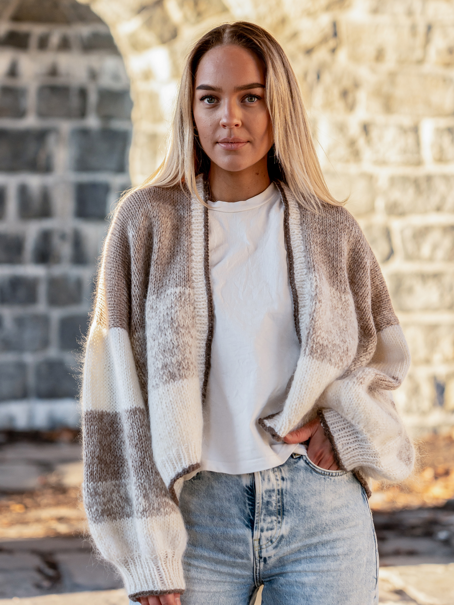 Løken sweater beige - Garnius