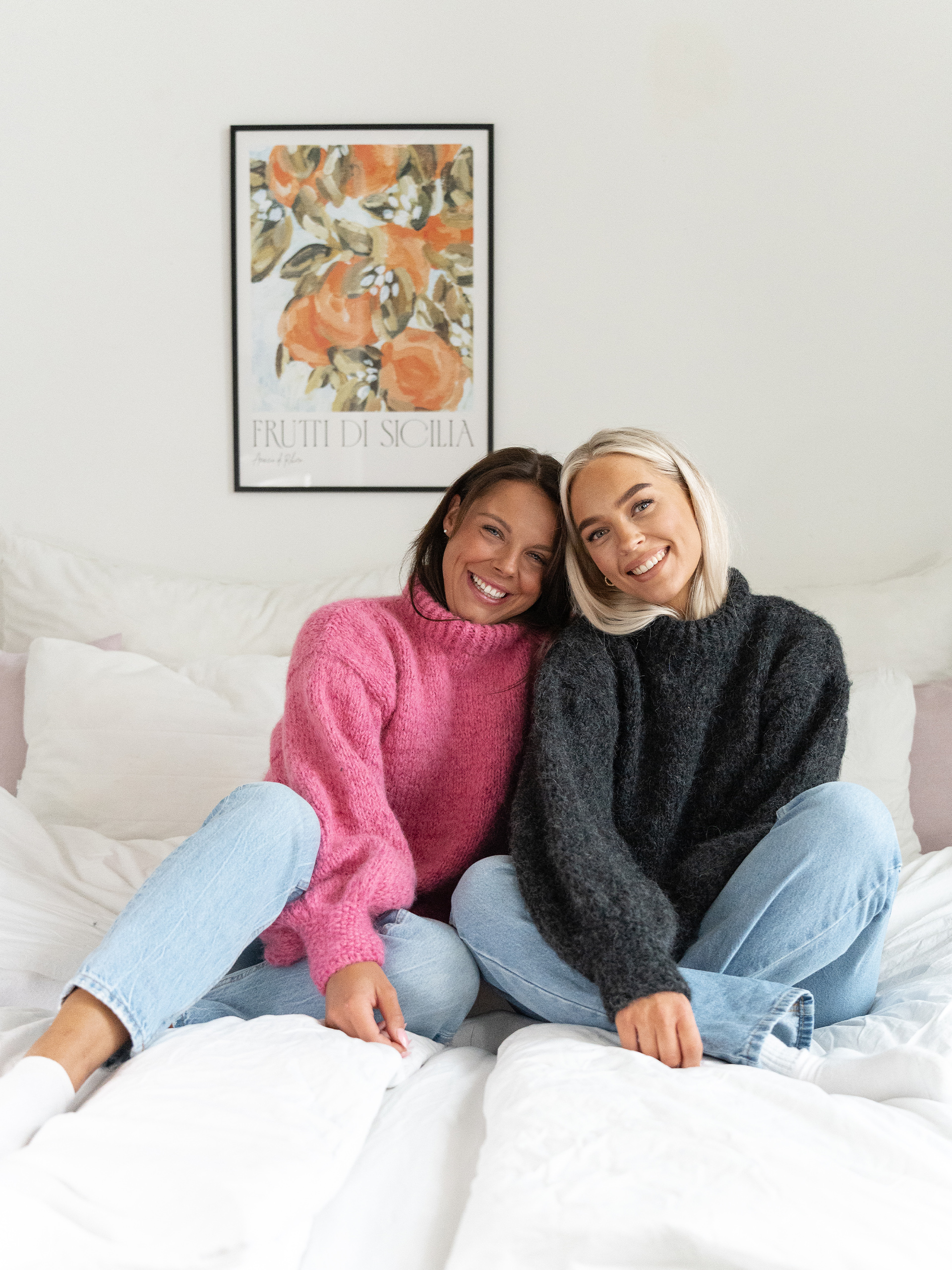 THE BASIC genser rosa - Garnius