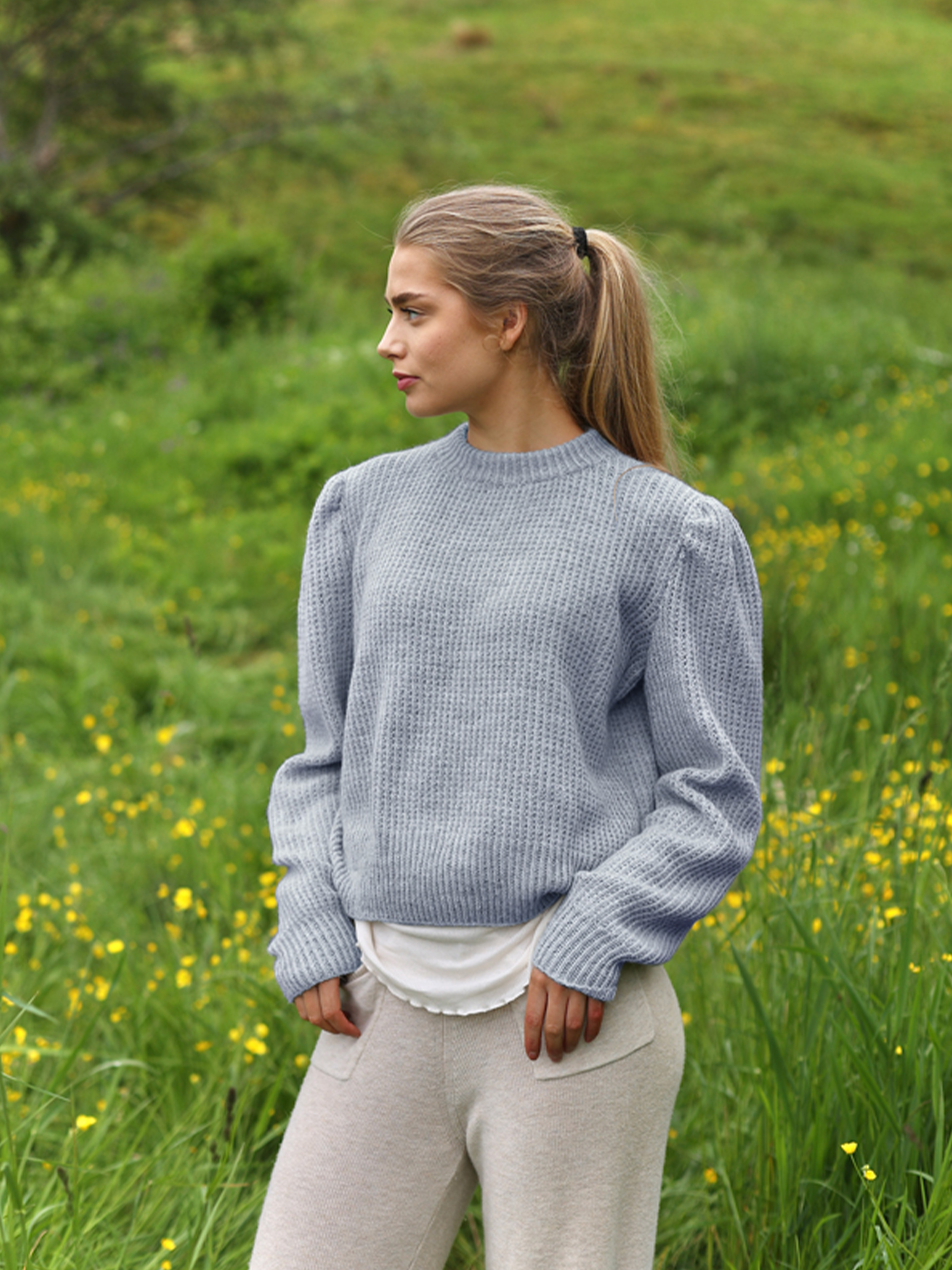 BETH genser denim - Garnius - Garnius.dk