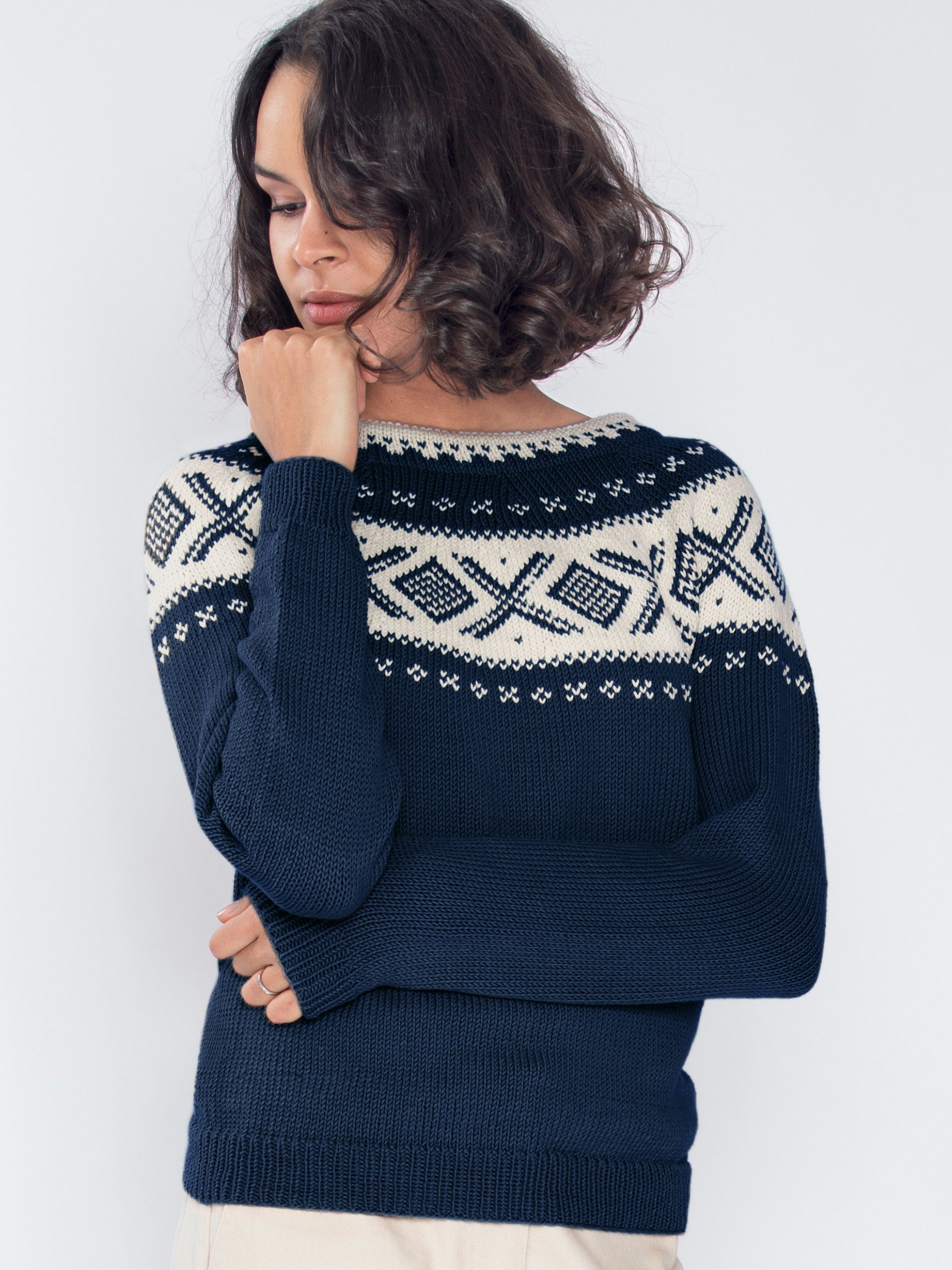 410-06c Cortina genser marine - Garnius