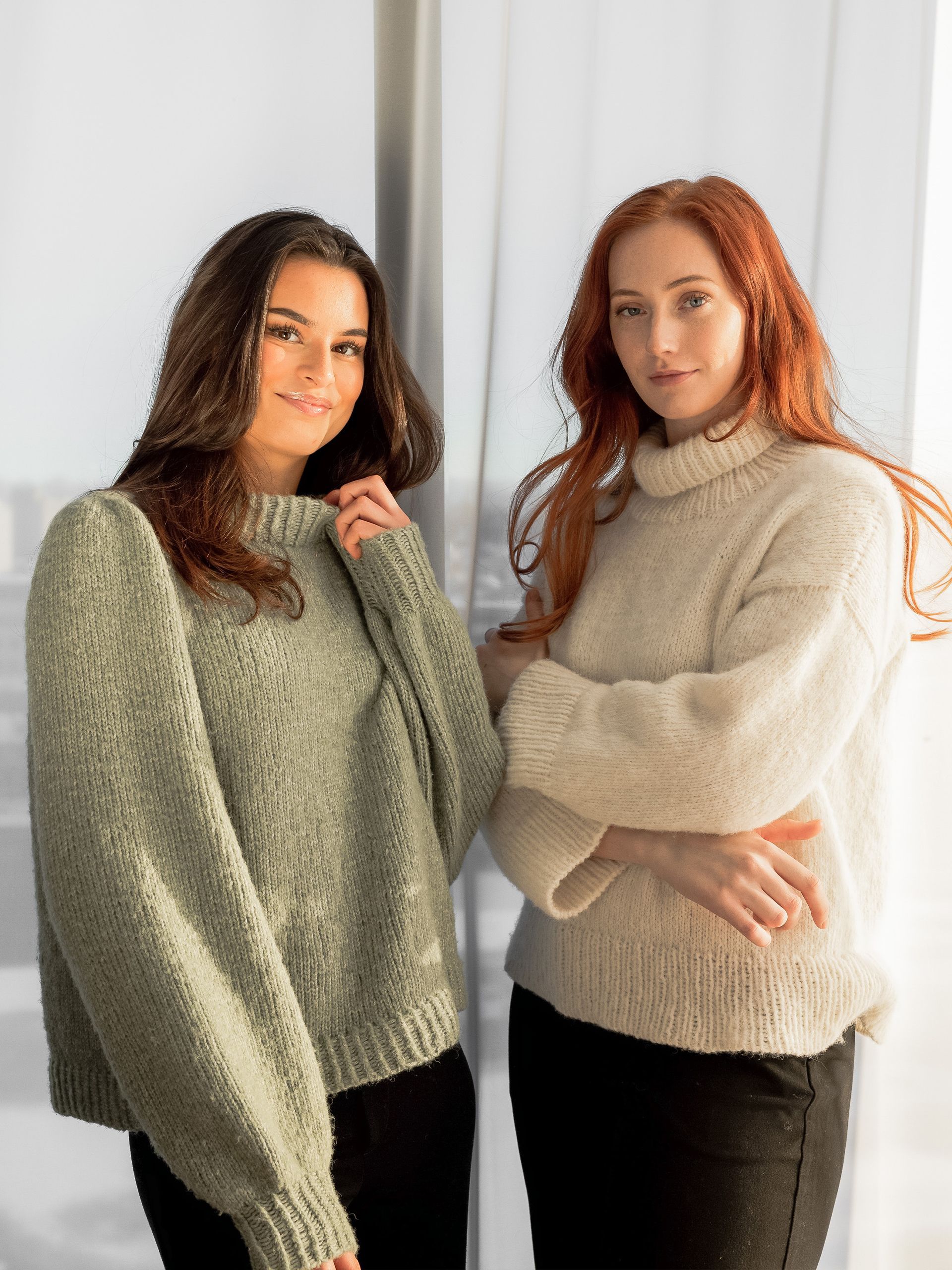 LIBERTY SWEATER voksen matcha - Garnius