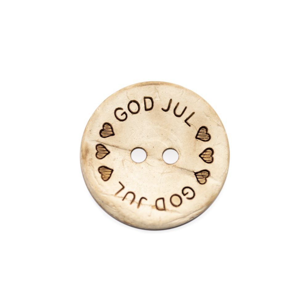 Knapp God Jul 22mm - Garnius - Garnius.dk