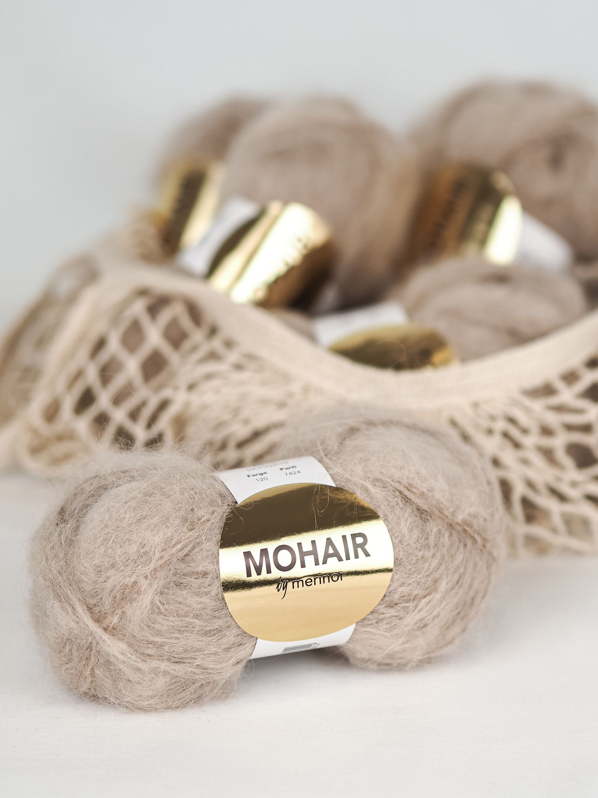 Mohair poseudsalg 10 stk - Garnius