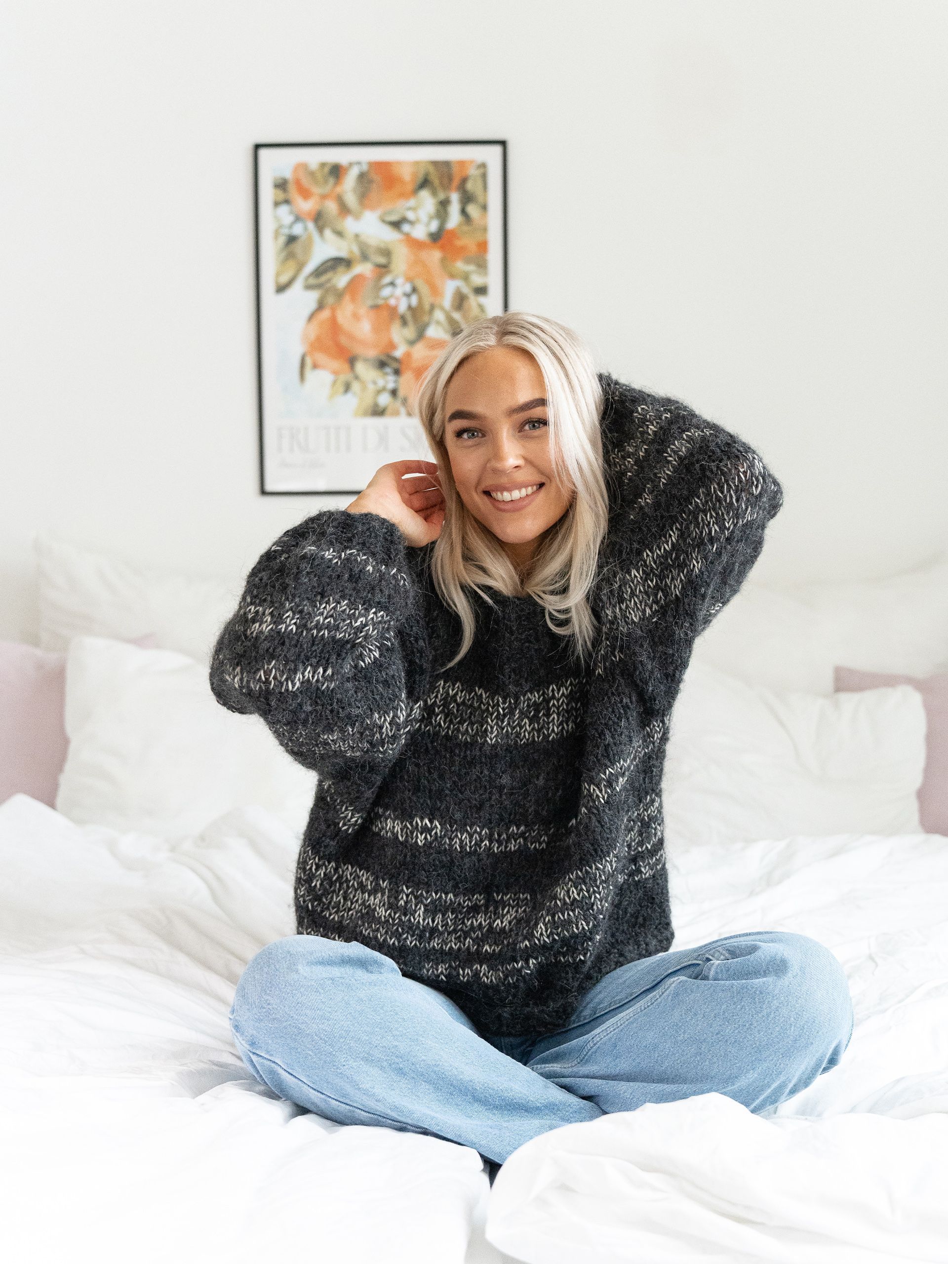 PLUMERIA genser svart - Garnius