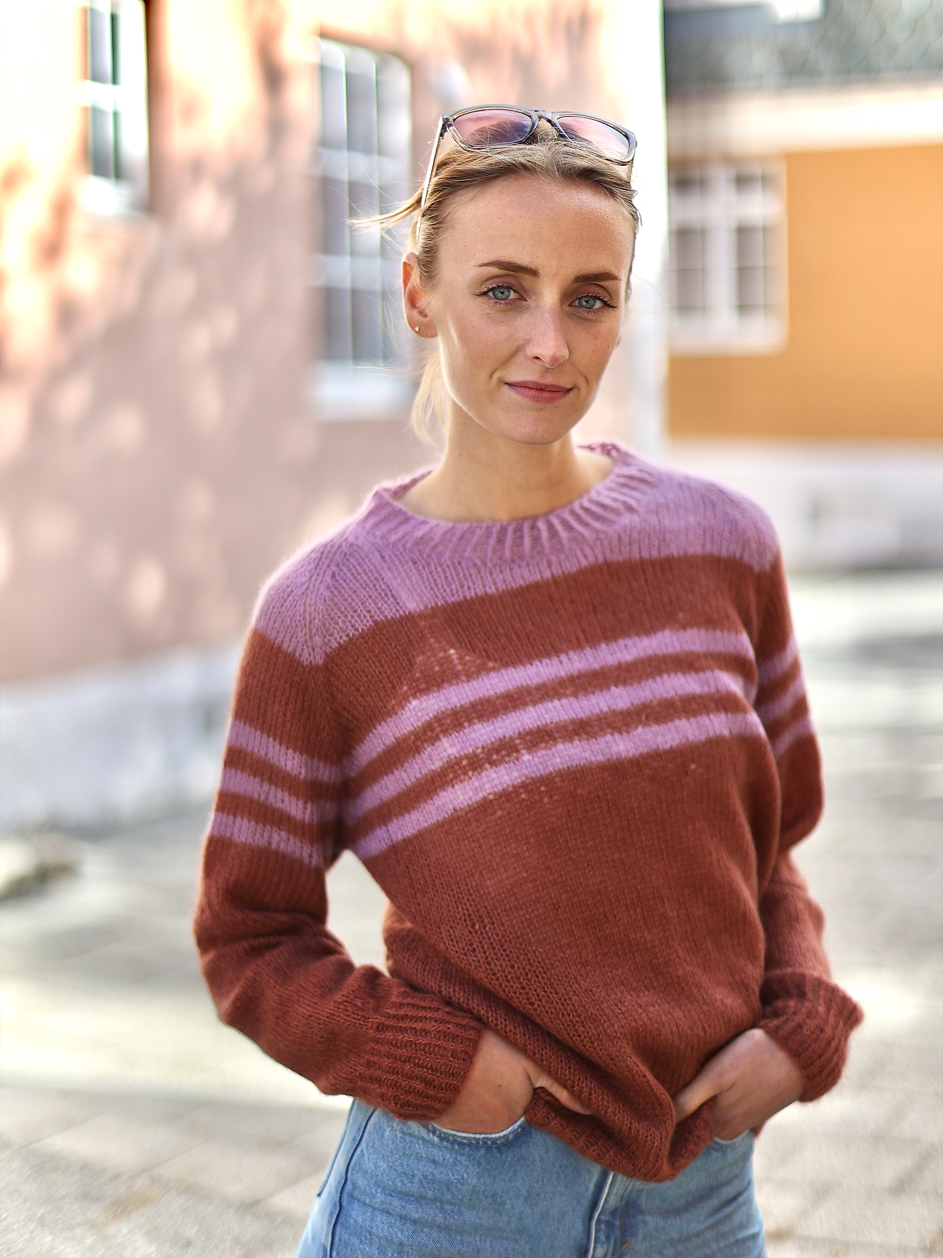 INDIE sweater skarp blå - Garnius