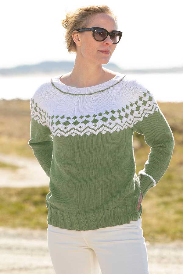 1917-4 Lydia sweater orange - Garnius - Garnius.dk