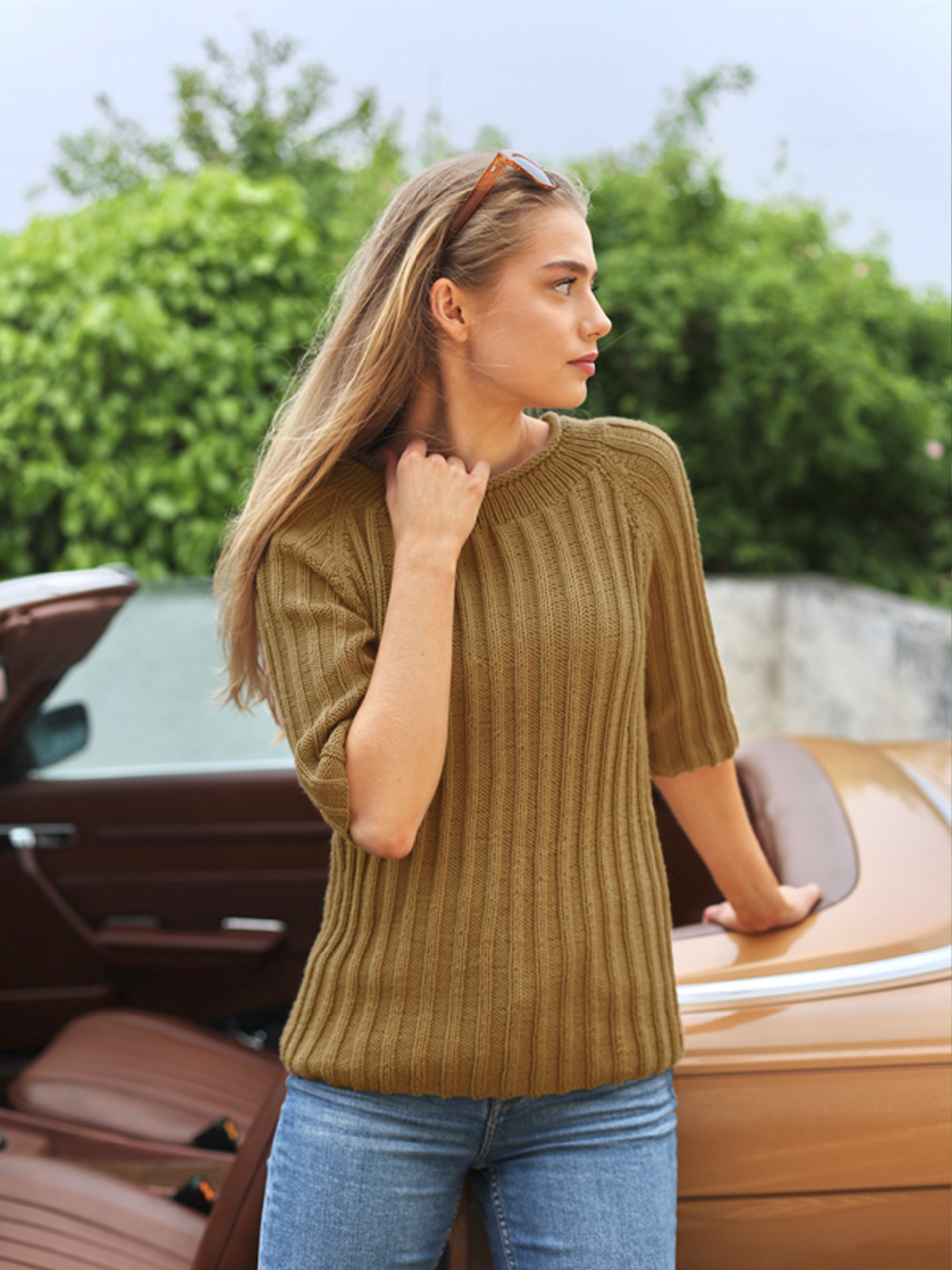 NELLI topp gråblå - Garnius