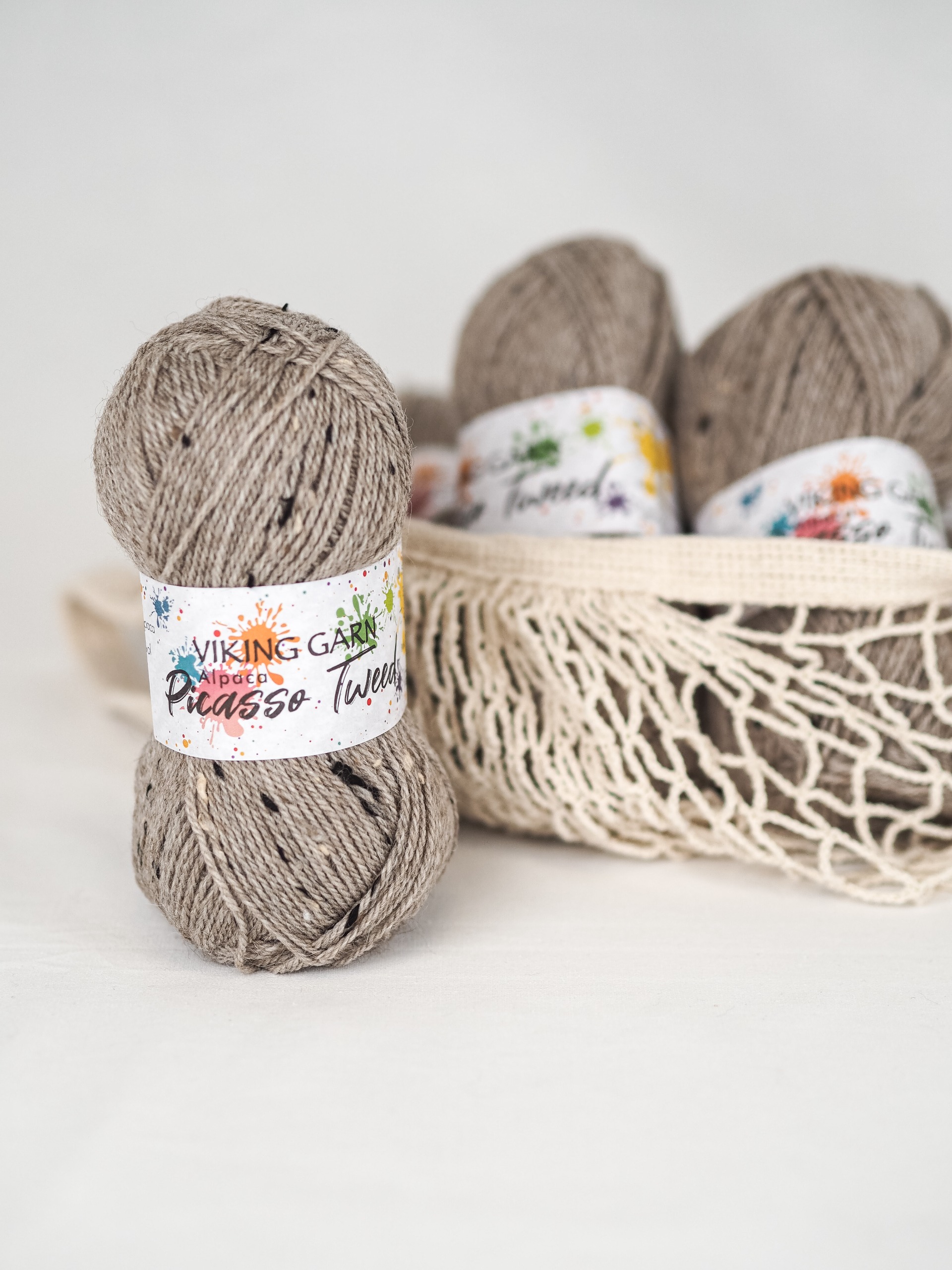 Alpaca Picasso Tweed poseudsalg 10 stk - Garnius