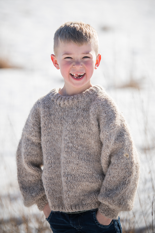 THE BASIC sweater blå - Garnius