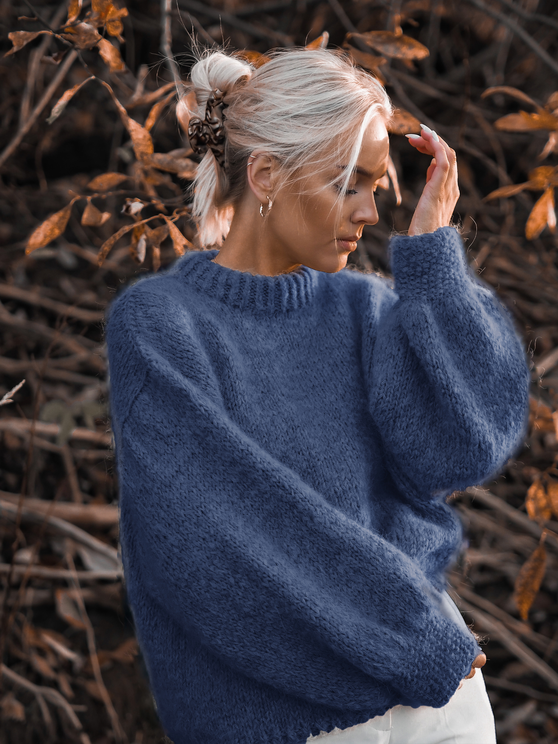 THE BASIC sweater denim - Garnius